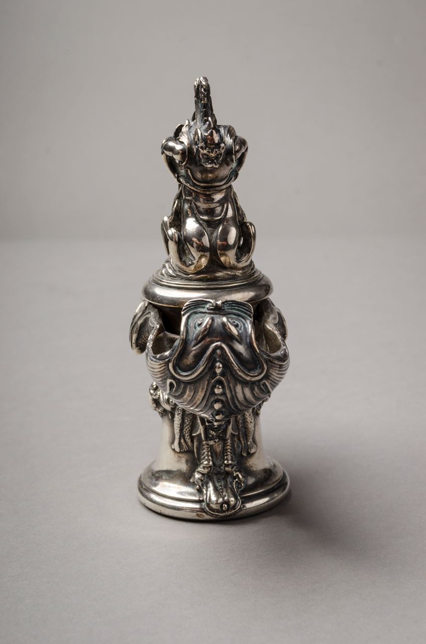 Figural 800 Silver Double Salt Cellar | Hieronymus Objects