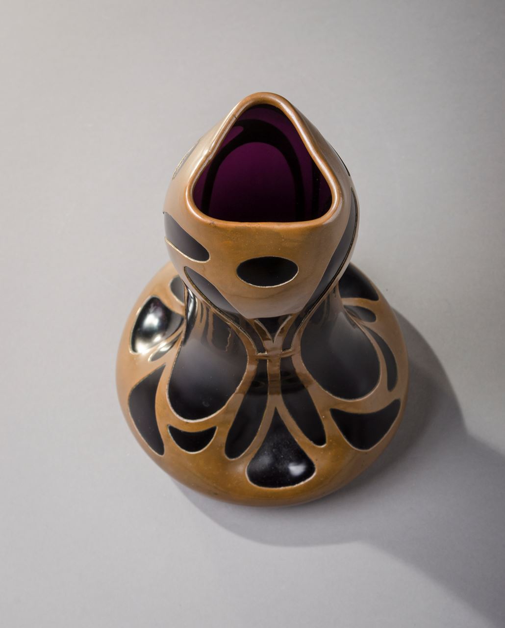 Glass Vase with Copper Overlay | Hieronymus Objects