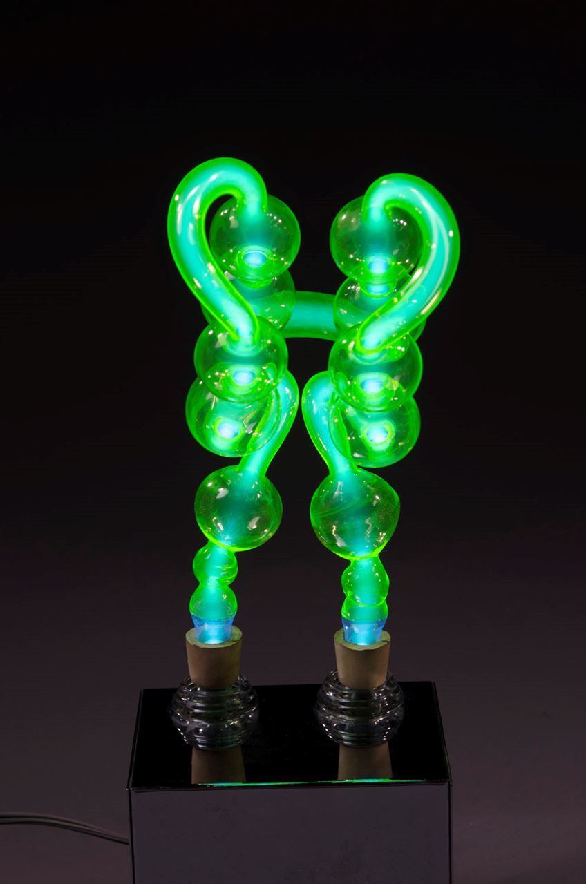 Green Neon Glass Sculpture | Hieronymus Objects