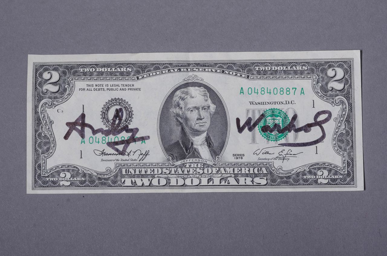 Signed Two Dollar Bill | Hieronymus Objects